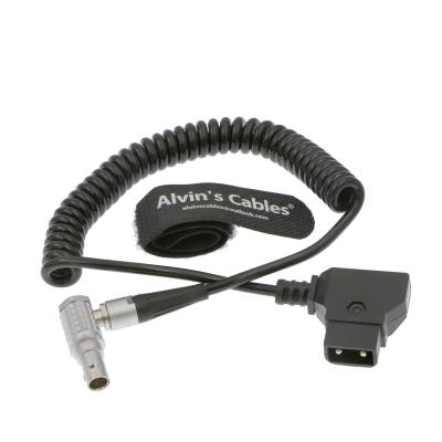 중국 D 꼭지 Kinefinity Kinemini 사진기를 위한 코일 비데오 카메라 고압선에 2개의 Pin 정각 판매용