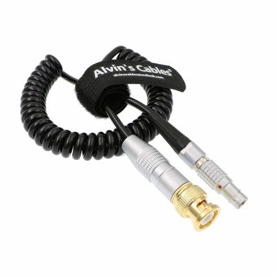 China Alvin's Cables BNC to Lemo 5 Pin Timecode Coiled Cable for ARRI Mini Sound Devices ZAXCOM for sale