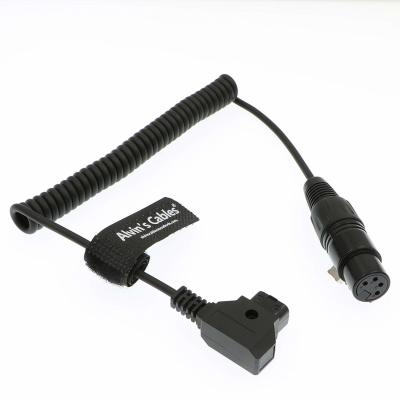 China XLR 4 Pin Female To D Tap Camera Power Cable For Practilite 602 DSLR for sale
