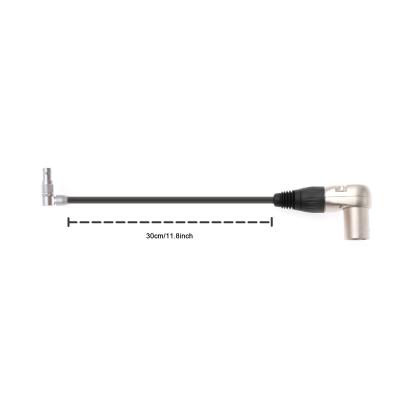 Cina Power-Cable for Zacuto-Kameleon-EVF from Rotatable Right Angle 4 Pin Male to XLR 4 Pin Male Right Angle 30CM in vendita