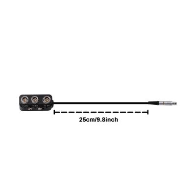 Cina 1 - 3 maschio di Mini Power Splitter Box Cable RS 3-Pin 3 alla scatola femminile dei porti 3-Pin RS per i cavi di Alvin della macchina fotografica di ARRI |30CM in vendita