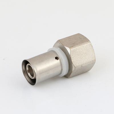 China Pex pipe fittings brass press fittings female thread coupling for pex-al-pex pipe for sale