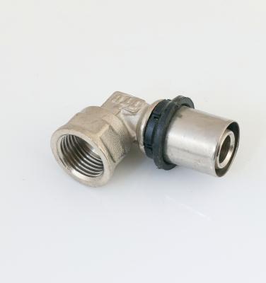 China Brass  press pipe fitting th type elbow female connector for pex al pex  plumbing fittings for sale