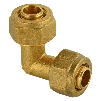 China brass pex compression  elbow double connector fittings  for brass plumbing pex pipe fittings for sale