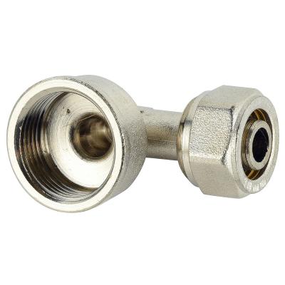 China brass thread compression fittings Elbow Female connector for pex al pex plumbing pipe fittings for sale