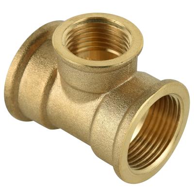 China Brass female tee thread fittings reducer fitting pipe fitting for pex sanitary for sale