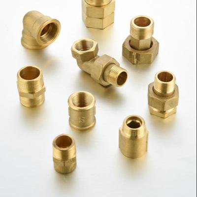 China Brass thread screw nipple fittings coupling elbow union pex Pipe fittings for sale