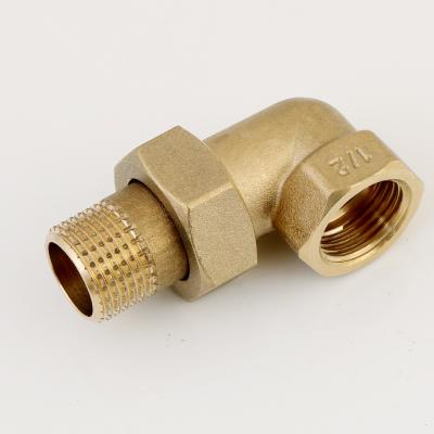 China Brass thread screw fitting angle union o-ring sealed pipe fittings pex pipe fitting for sale