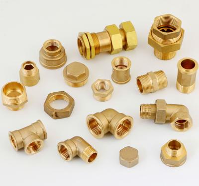 China Brass thread fitting all series  brass pipe fittings for Pex Pipe fittings for sale