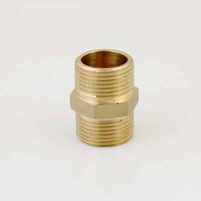 China wholesale customized nipple brass male thread nipple connector 3/8'' to 2'' for sale