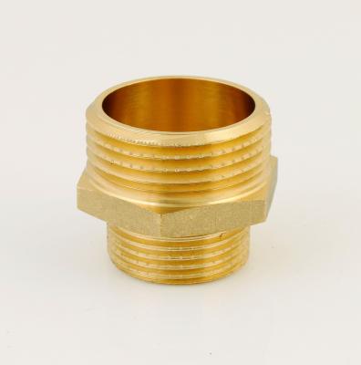 China Brass thread fitting hexagon reducing nipple  brass pipe fittings for Pex Pipe fittings for sale