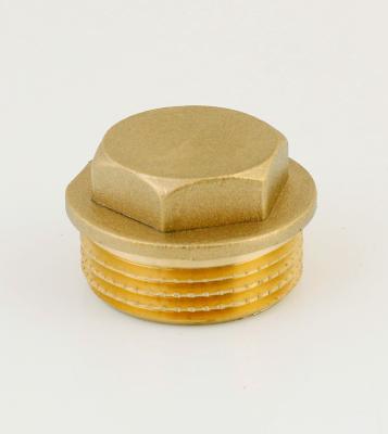 China Brass thread fitting plug  thread brass pipe fittings for Pex Pipe fittings for sale