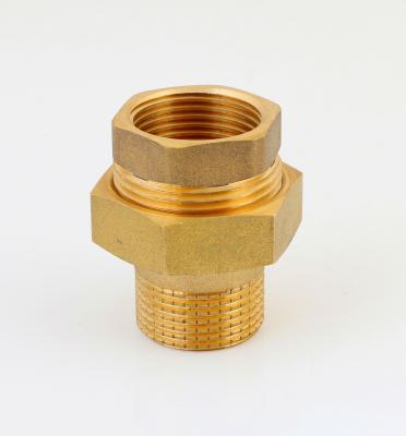 China Brass thread fitting straight union o ring sealed  thread brass pipe fittings for Pex Pipe fittings for sale