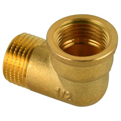 China brass thread plumbing elbow f m thread connector for pex pipe fittings with screw for sale