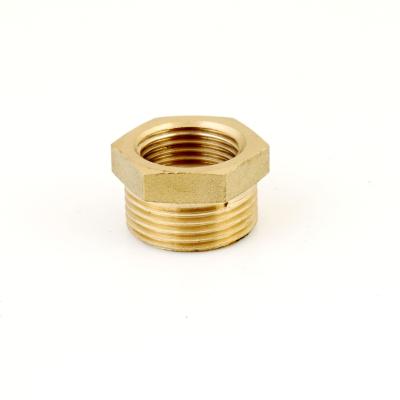 China Hot Sell brass thread plumbing reducer fittings sanitary reducer male female thread for sale