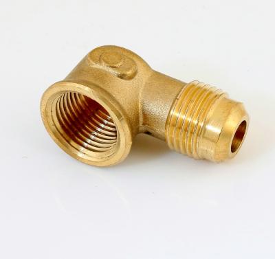 China Brass Gas Fittings pipe elbow 45 degree flare to npt thread fitting used in Plumbing Brass Fittings for sale