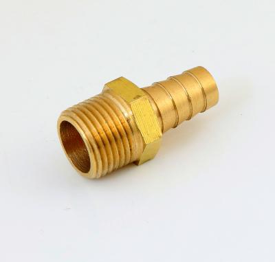 China Brass Gas nipple terminal thread fitting with flare connector used in  Plumbing Brass Fittings for sale