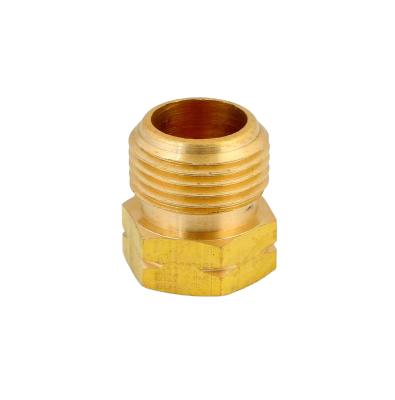 China brass gas thread pigtail nut compression Connector for water tube pipe brass fittings for sale