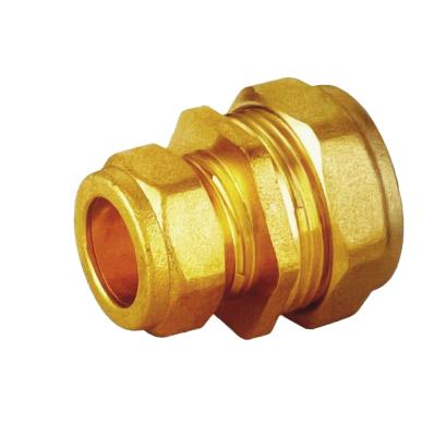 China brass compression  pipe reducing  coupling  connector thread for Copper Tube fittings for sale