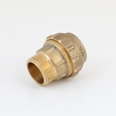 China Brass compression fittings for PE pipe plumbing fittings PE fittings for sale