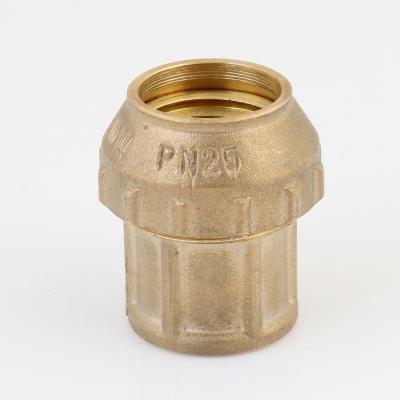 China 20m 25mm 32mm 40mm50mm 63mm75mm 90mm water coupling reducer PE pipe compression fitting brass female straight for sale