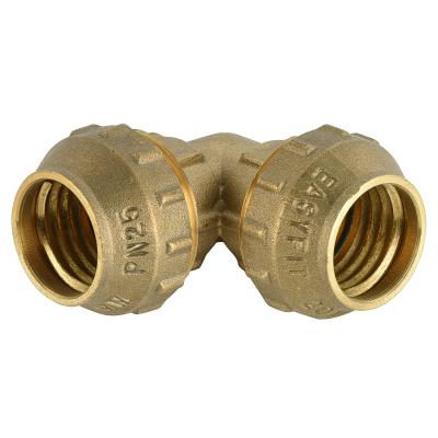 China Good quality brass  elbow pe compression fittings for pe pipe for sale