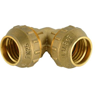 China Brass compression elbow fittings for PE pipe plumbing fittings PE fittings Plumbing Materials for sale