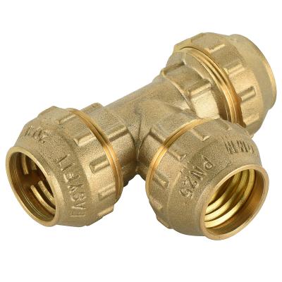 China Brass Compression Fittings for HDPE pipes with Competitive Price for sale
