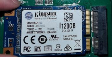 Dual mSATA SSD adapter front view