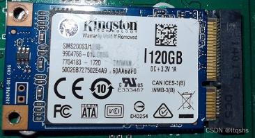 Dual mSATA SSD adapter side view