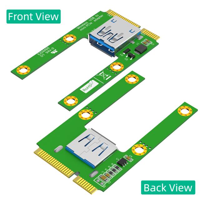 Mini PCI-E to USB 3.0 Adapter Card side view