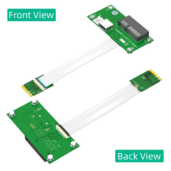 Quality 8Gbps PCI E Riser Cable NGFF M.2 Key A/E To PCI-E Express X4 USB Riser Card for sale