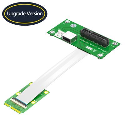 China 200mm 4K PCI E Riser Cable X4 USB Riser Card EMI Shielding Pcie Riser X4 for sale