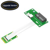 Quality long Shielded Mini PCI-E Express X4 USB Riser Cable Card Horizontal for sale