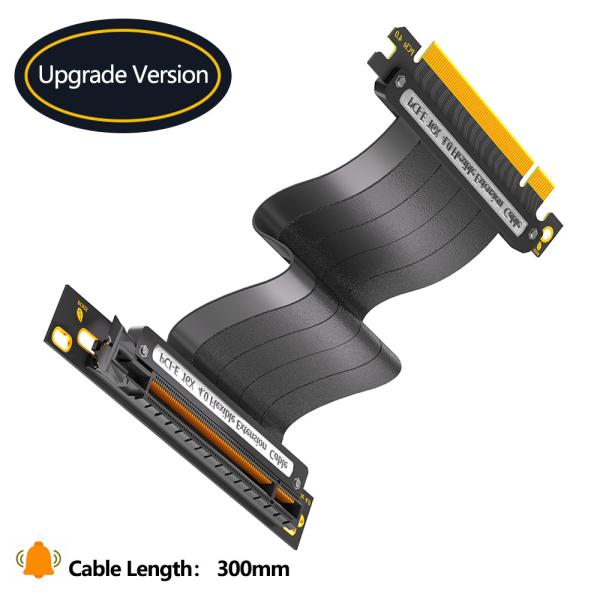 Quality Custom PCI E Riser Cable 16x Shielded Pcie Extension Cable For GPU for sale