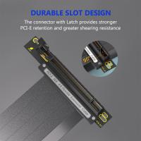 China Custom PCI E Riser Cable 16x Shielded Pcie Extension Cable For GPU for sale