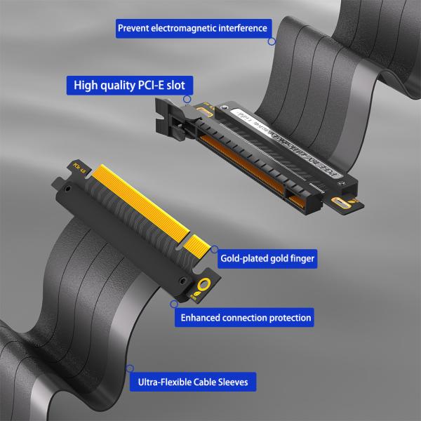 Quality High Speed PCI E Riser Cable 64GB/S Riser Cable Pcie 4.0 for sale