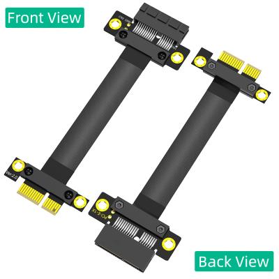 China PCI Express 3.0 1x para PCI-E x1 Riser Adaptador Flexible Extension PCI-E Riser Cable Express 1X High Speed for sale
