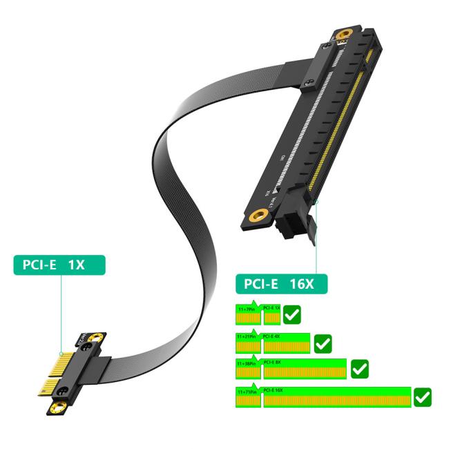 Extension cable side view