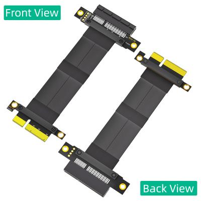China Flexible Data Transfer PCI E Riser Cable 4X PCI Express Extension Cable for sale