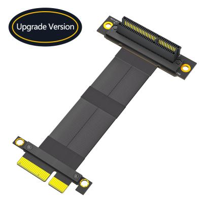 China 90° Reverse PCIE Slot Computer Adapter 24cm Pcie Slot Extension Cable for sale