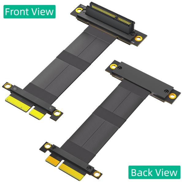 Quality 90° Reverse PCIE Slot Computer Adapter 24cm Pcie Slot Extension Cable for sale