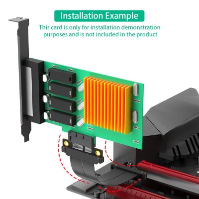 China 10cm Dustproof  X1 Adapter Riser Card  Pcie Extension Cable 4.0 Computer Hardware for sale