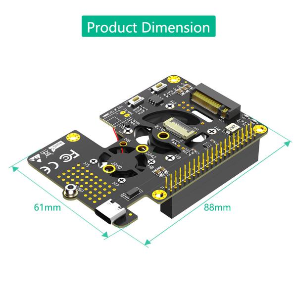 Quality 3 In 1 Combo Raspberry Pi Adapter M.2 NVMe SSD To M2 PCIE Nvme Adapter for sale