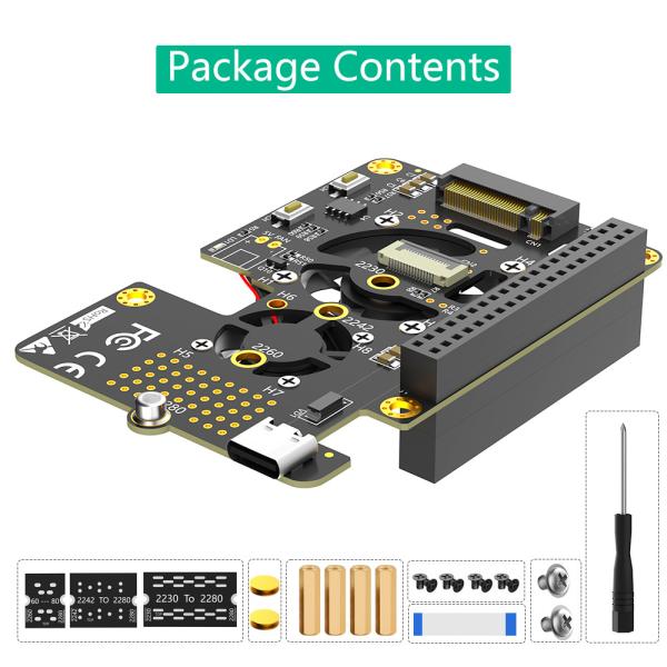 Quality 3 In 1 Combo Raspberry Pi Adapter M.2 NVMe SSD To M2 PCIE Nvme Adapter for sale