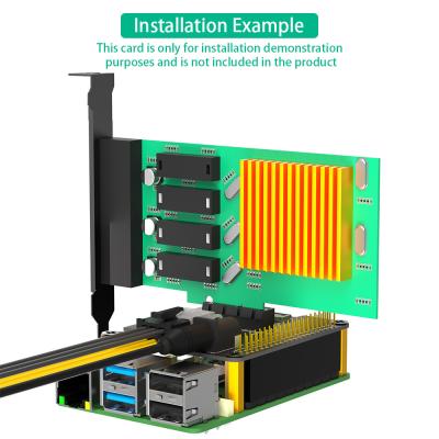 China Raspberry Pi  PCI E 1x Adapter 12V  Pcie 1x To 16x 12V Power for sale