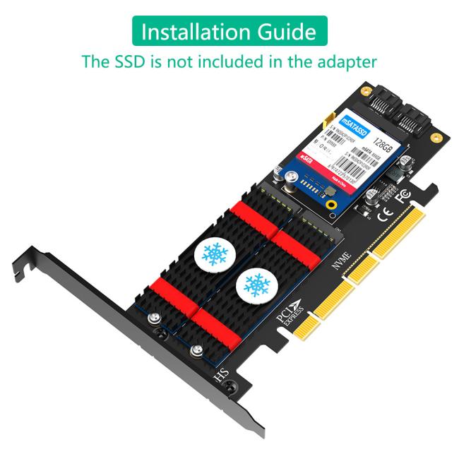 3-in-1 SSD adapter card installation example