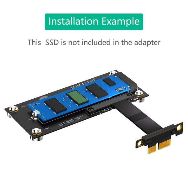 Quality New Version M.2 NGFF NVME M-Key SSD To PCI- E 4X Extension Cable Adapter for sale