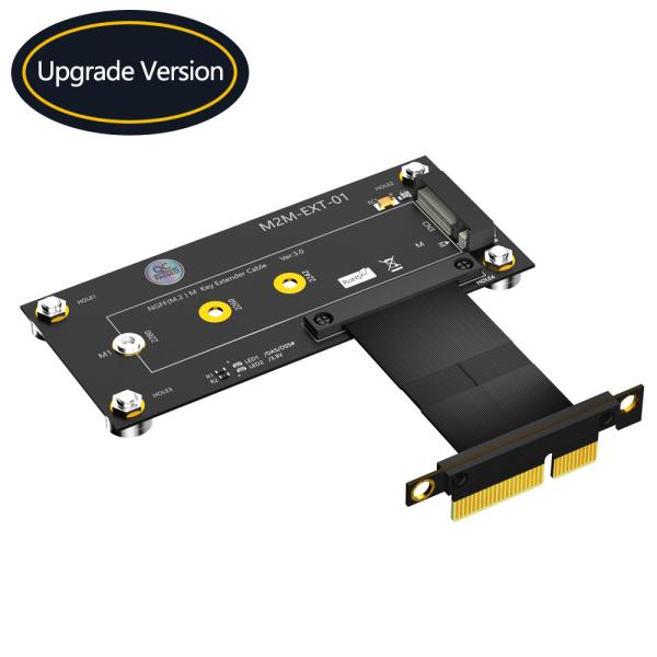 Quality New VersionM.2 NGFF nvme M-key SSD to PCI- E 4X Extension Cable With magnetic for sale