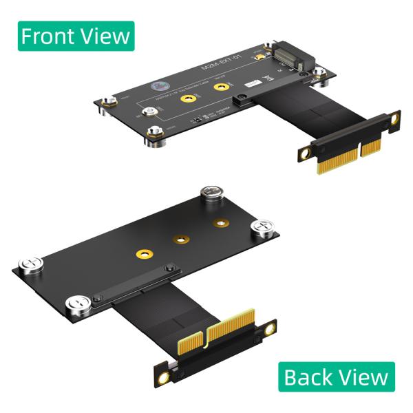 Quality New VersionM.2 NGFF nvme M-key SSD to PCI- E 4X Extension Cable With magnetic for sale
